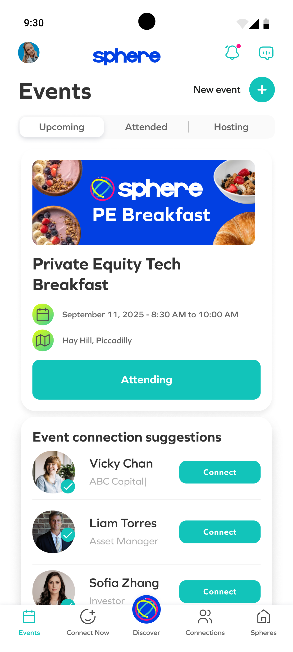 Sphere App Website Design